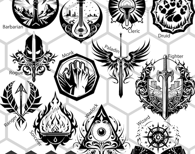 Cute RPG Class Animals Stickers And/ or Prints 6x8 or 8x10 Approx Bard ...