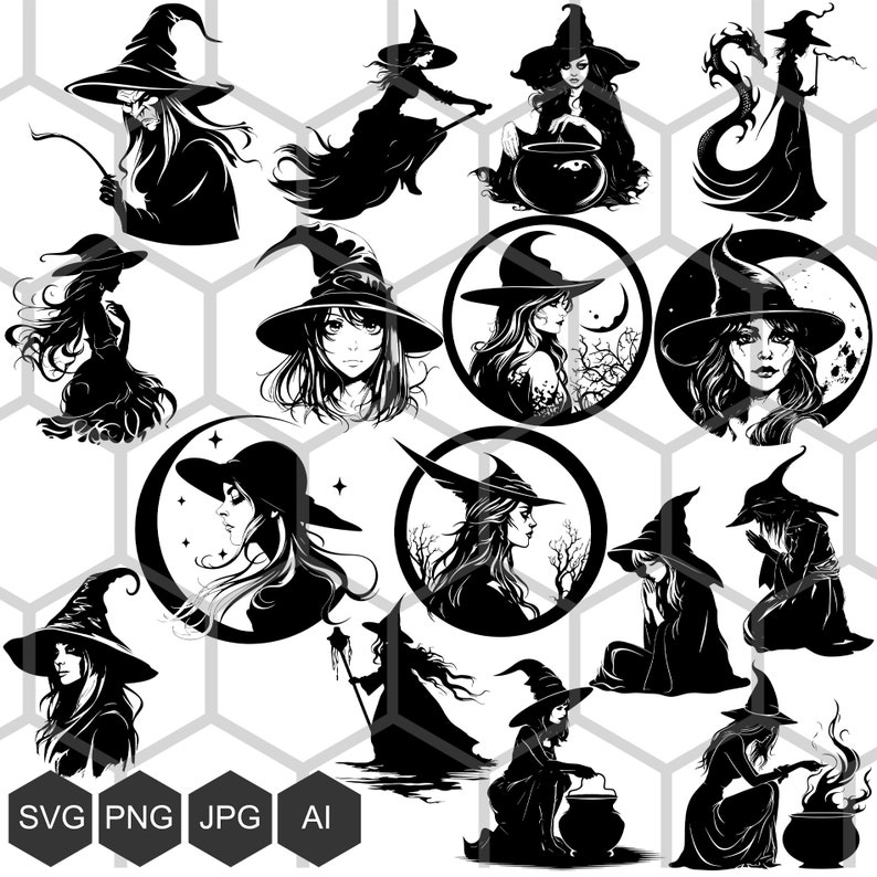 Unleash Your Creativity With Our Spellbinding Witch SVG - Etsy