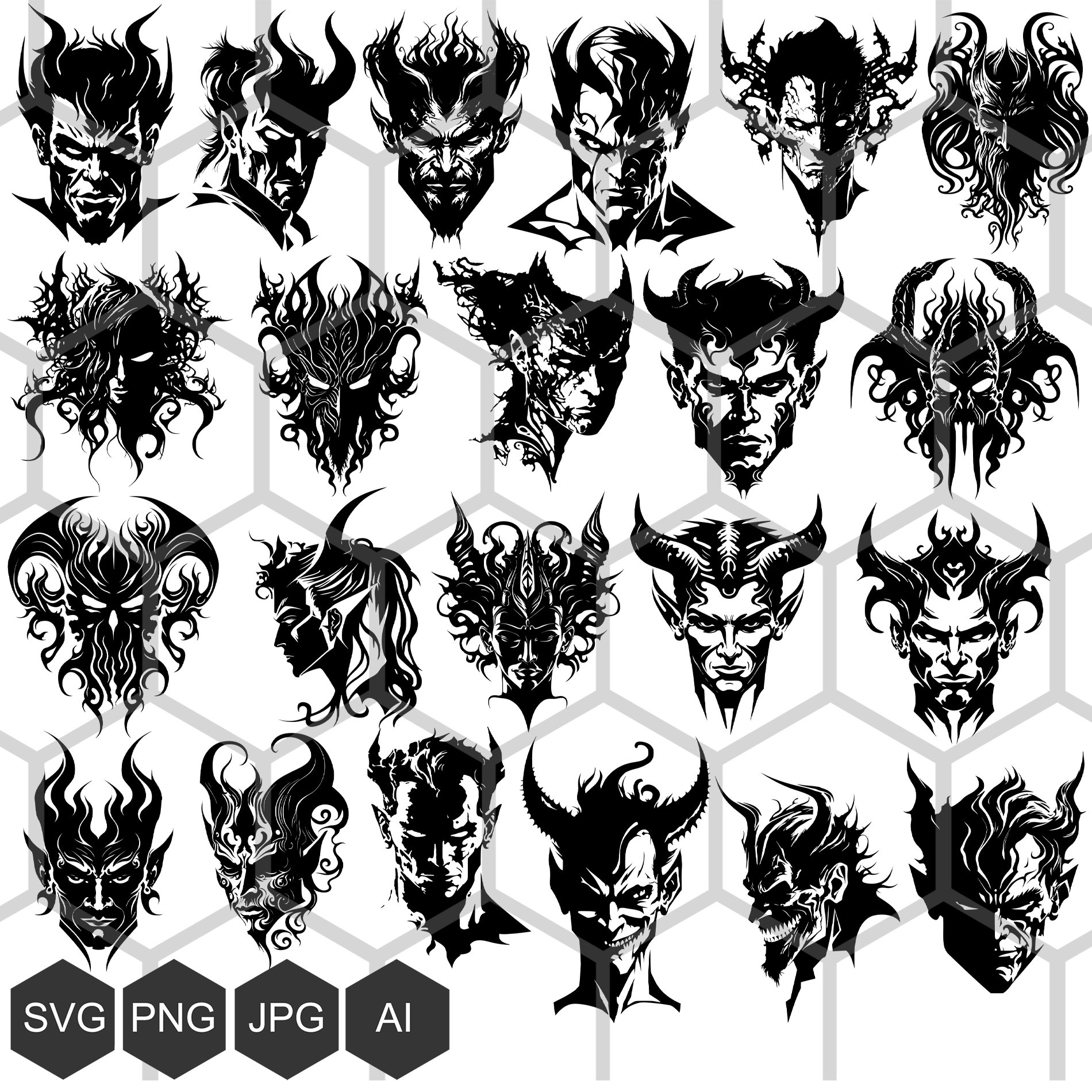 Embrace Your Dark Side With Our Collection of Demonic SVG - Etsy