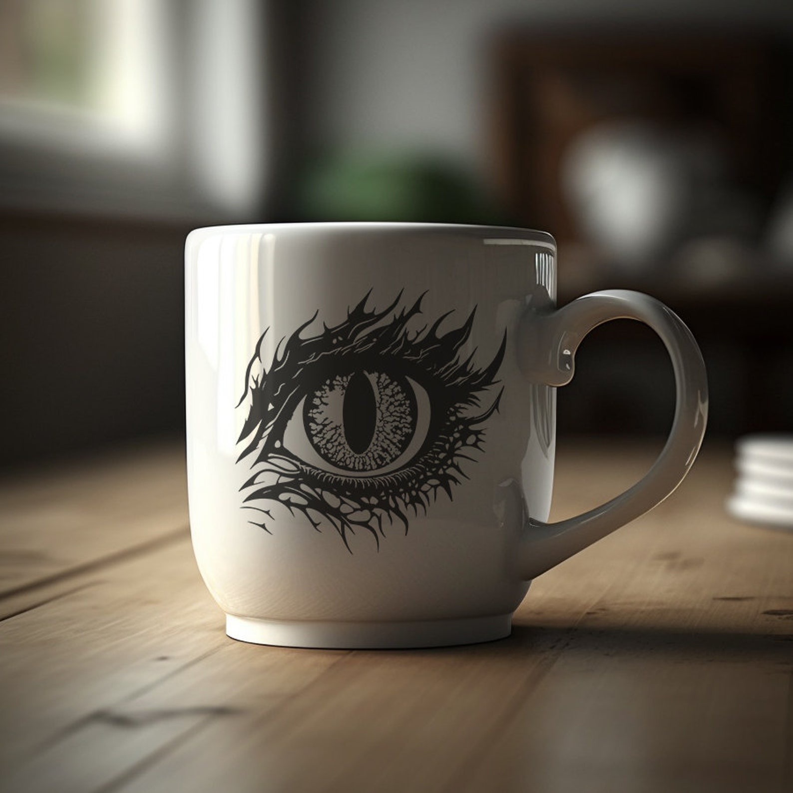 Mesmerizing Eyes SVG Bundle: Dragon, Demon, Gothic Eye Designs (digital ...