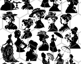 Vintage Accents and Flourishes Collection SVG Cricut Cutter - Etsy