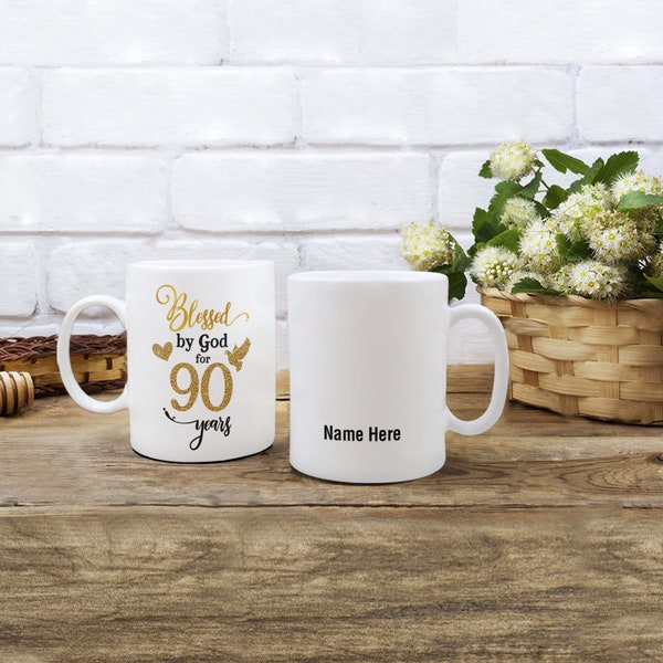 90th Birthday Mug - Etsy