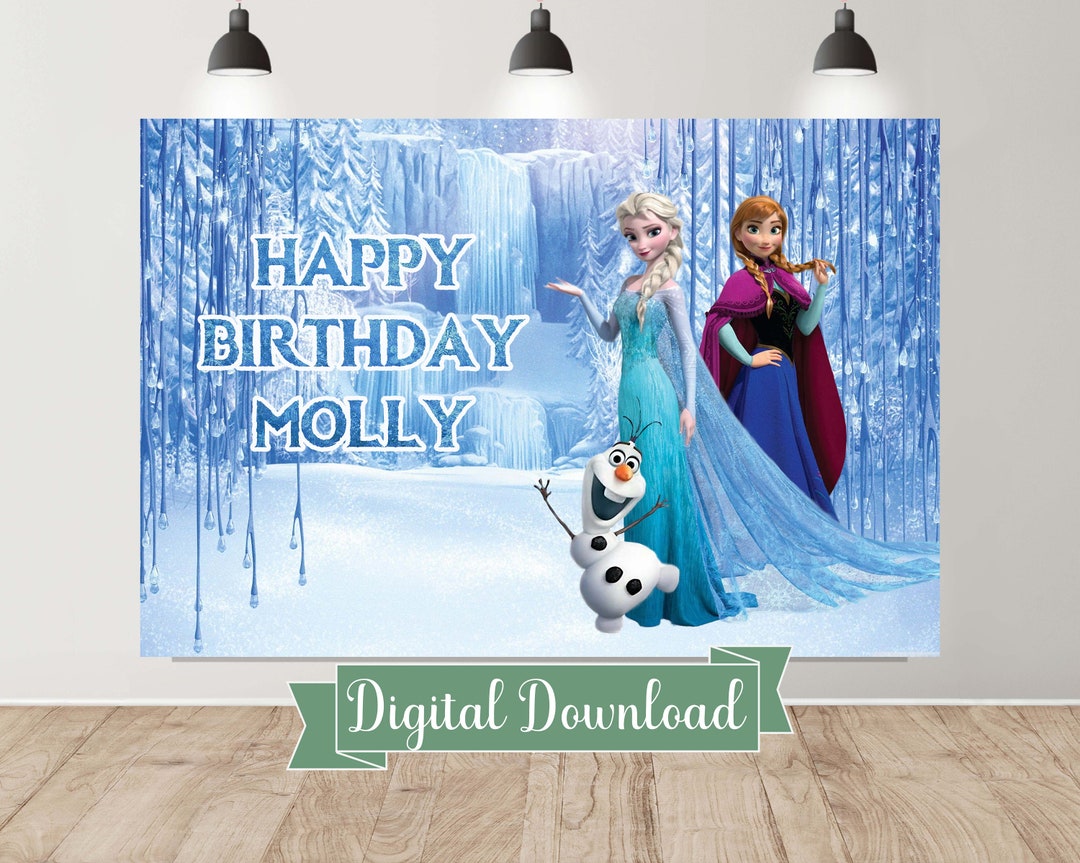 Frozen Banner, Digital Banner, Custom Banner, Personalised Banner ...
