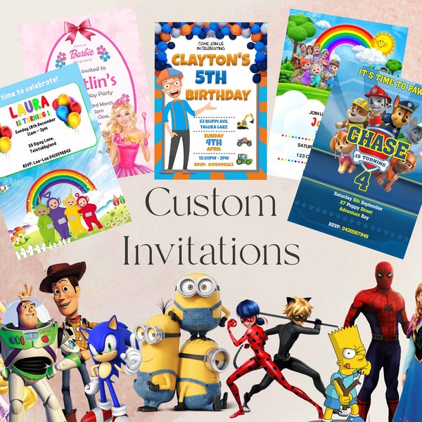 Custom Invitations - Etsy