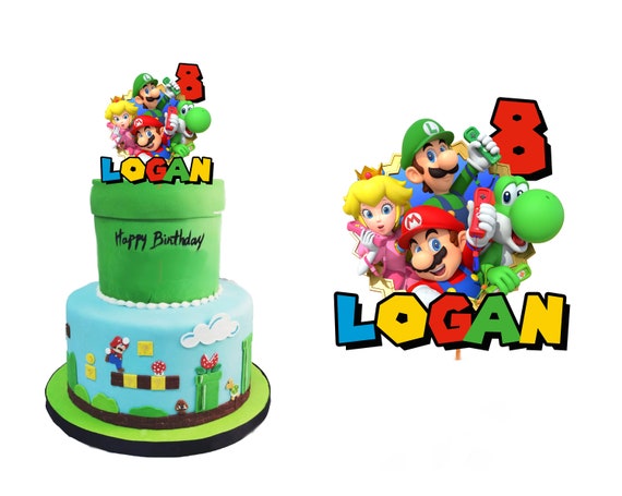 Super Smash Bros Logo Cake