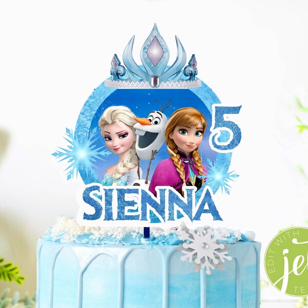 Elsa Cake Topper - Etsy