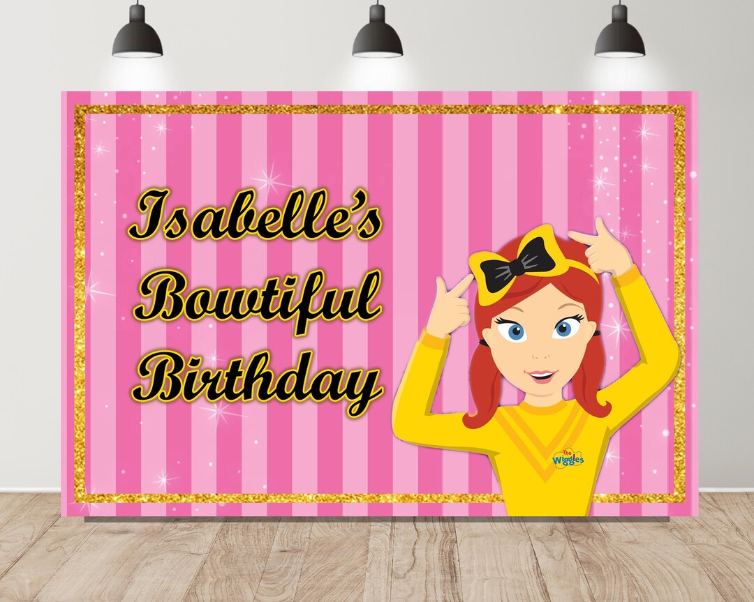 Emma Wiggle Banner Custom Banner Personalised Banner Birthday Banner ...