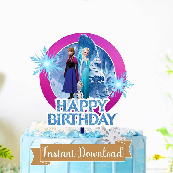 Frozen Cake Topper - Etsy