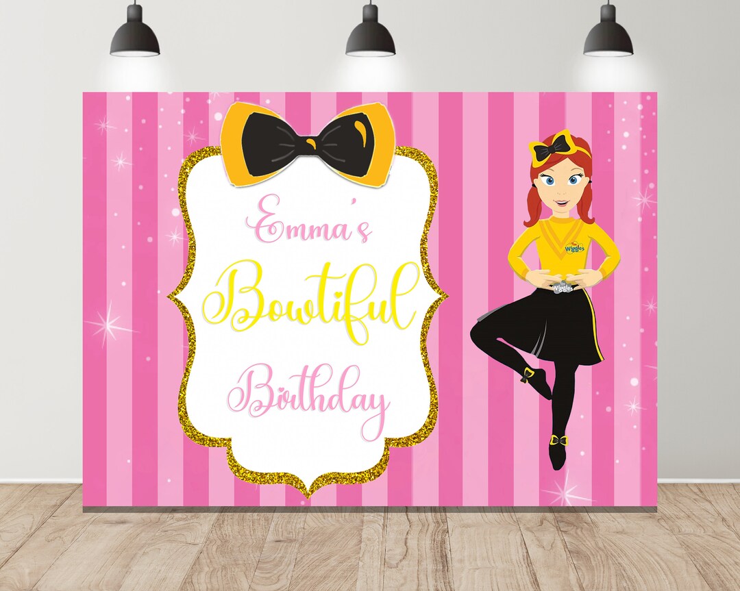 Emma Wiggle Banner Custom Banner Personalised Banner Birthday Banner ...