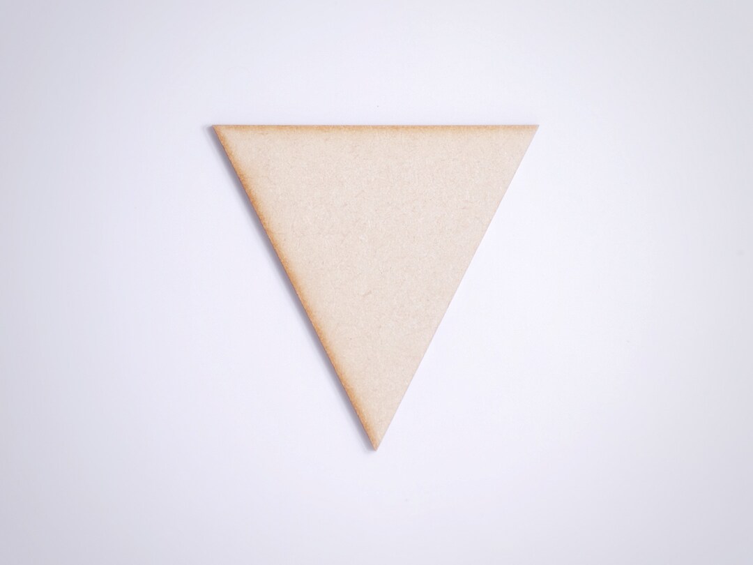 Wooden 3mm MDF Isosceles Triangle Shape Laser Cut Craft Blanks, Wood ...
