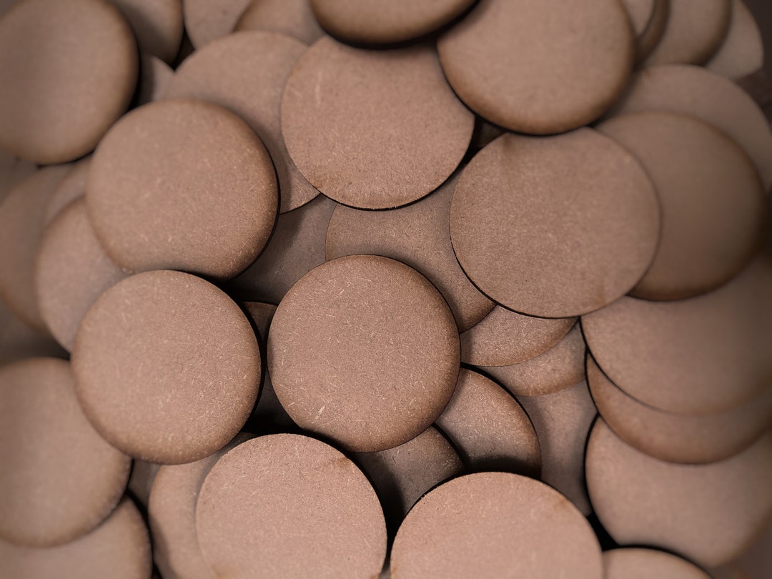 Wooden 3mm MDF Circle Shapes Laser Cut Craft Blanks, Simple Wood Shape ...