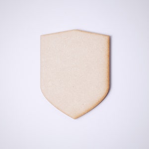 Wooden Shield 3mm MDF Shape DIY Coat of Arms Blank, Knights Medieval ...