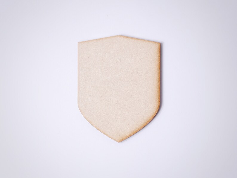 Wooden Shield 3mm MDF Shape DIY Coat of Arms Blank, Knights Medieval ...