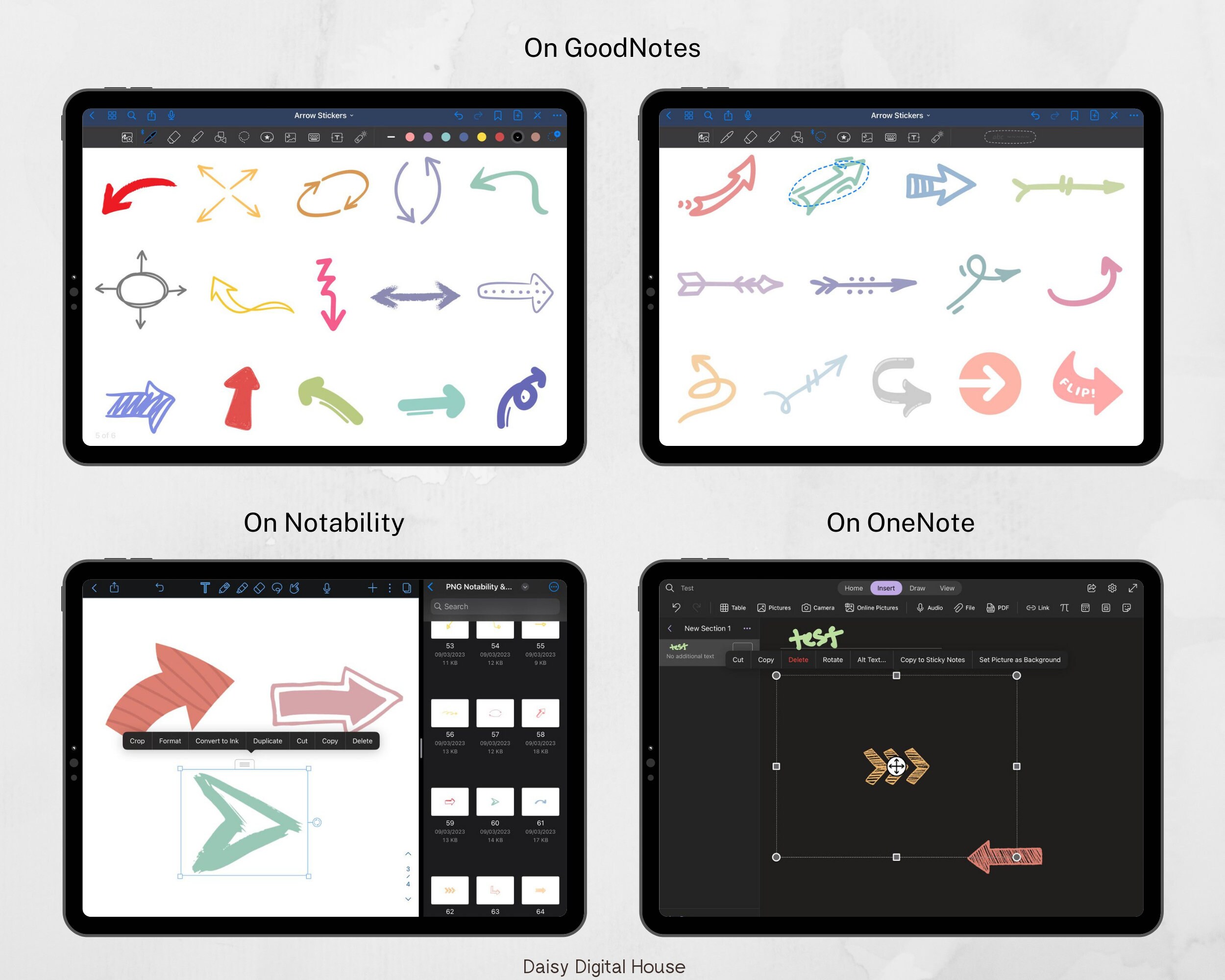 170+ Arrow Digital Stickers, Digital Planner Stickers, Journal, Pre ...