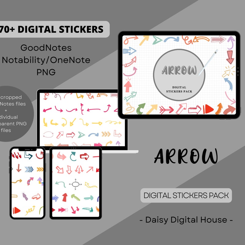Arrow Stickers - Etsy