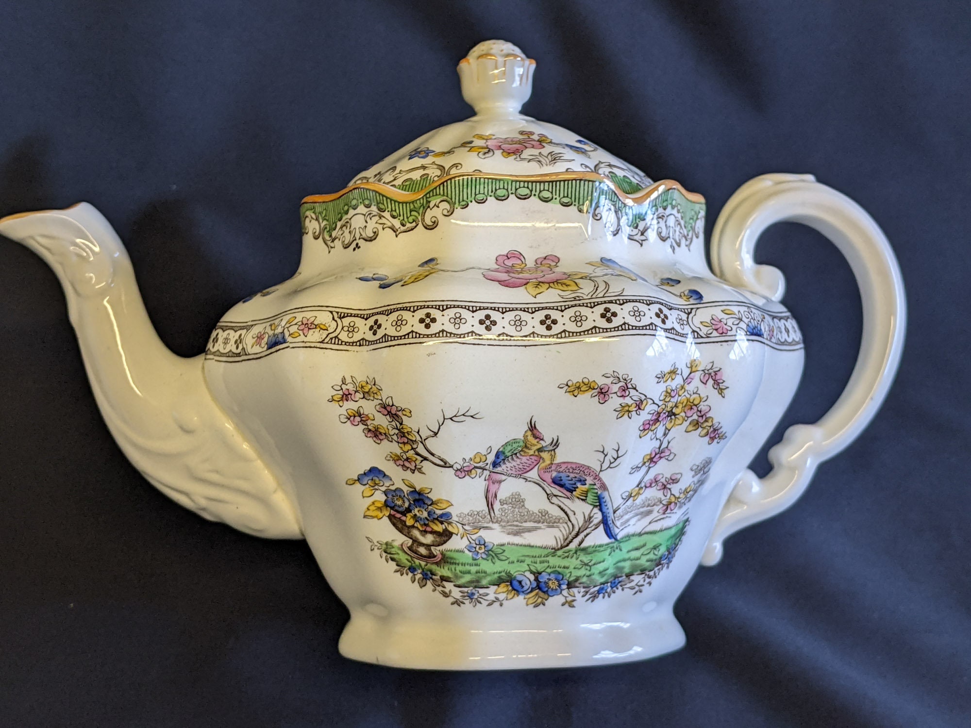Copeland Spode Bridal Eden Pattern Teapot 615911 - Etsy