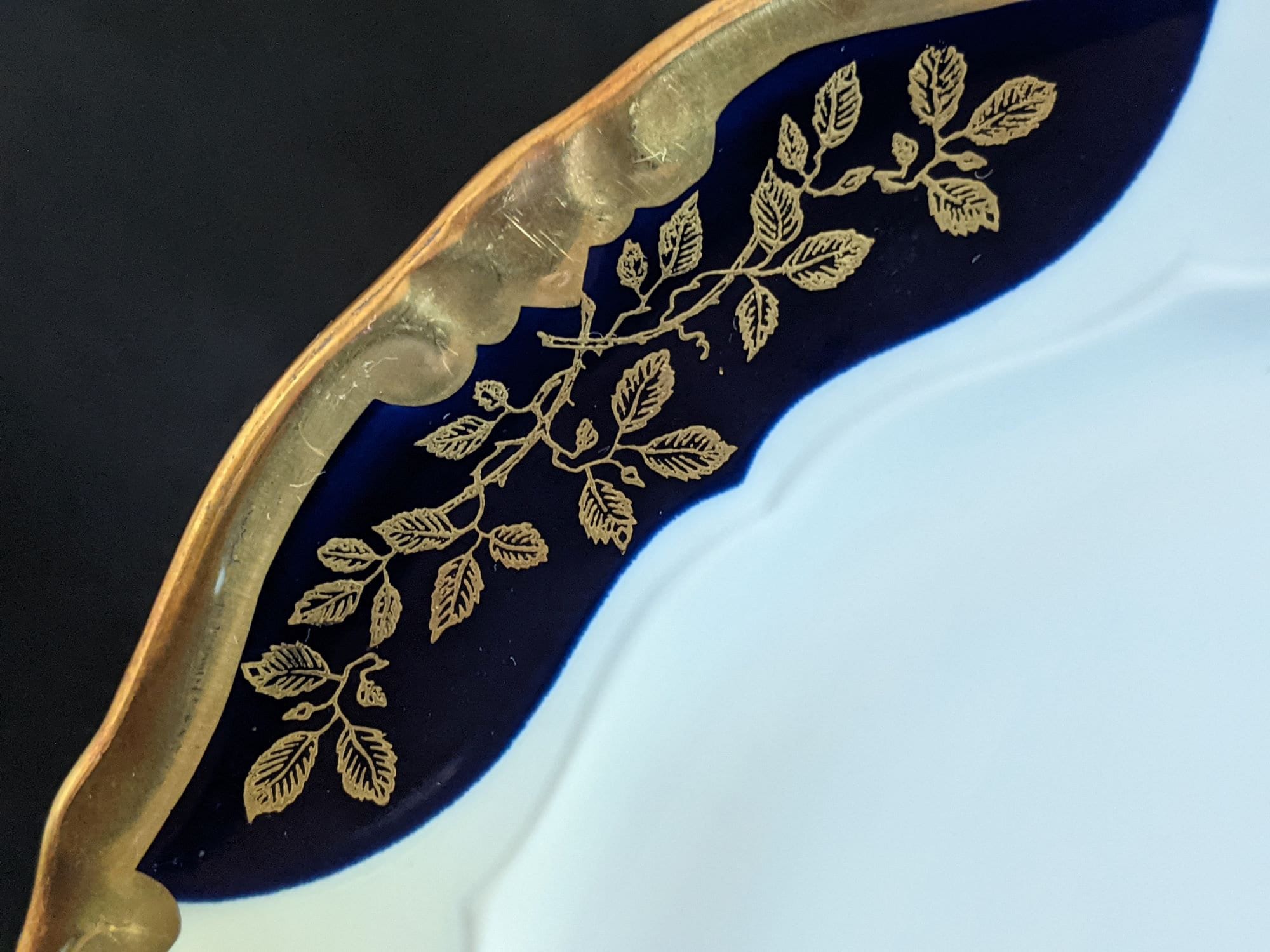 Echt Weimar Kobalt Dora Colbalt Blue and Gold Appetizer Plate - Etsy