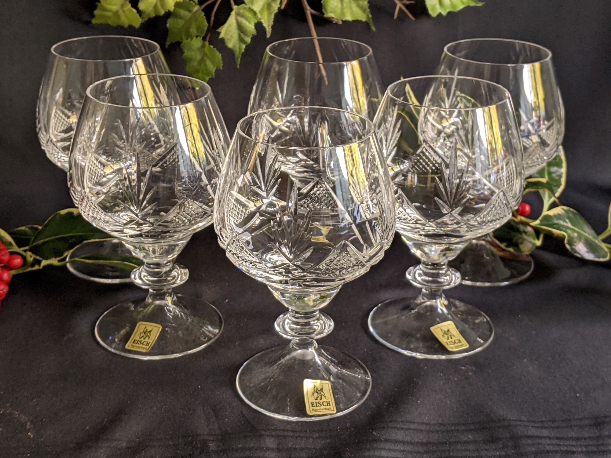 Erwin Eisch Hand Made Vintage Orion Brandy Snifter Glasses - Etsy