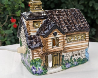 1960s Derek Fowler Pottery Mushroom Mice House Night Light, Childs Lamp ...