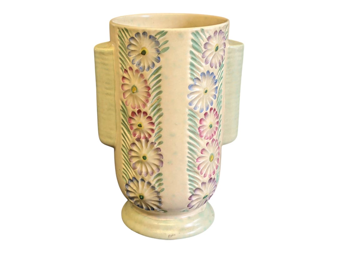 Vintage Crown Devon Art Deco Vase by G.doroszlay - Etsy