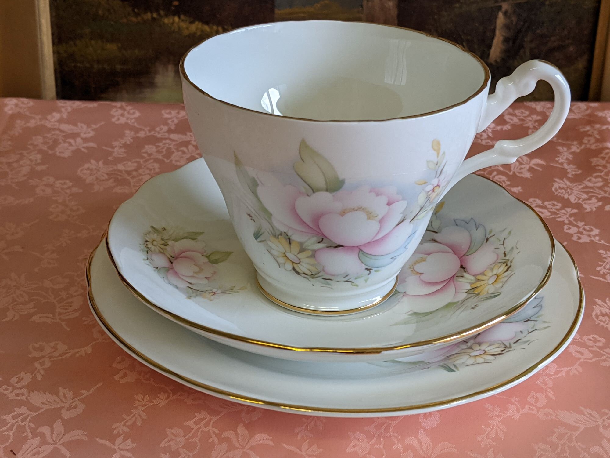Royal Stuart 1950s Pink Magnolia Fine Bone China Teacup - Etsy