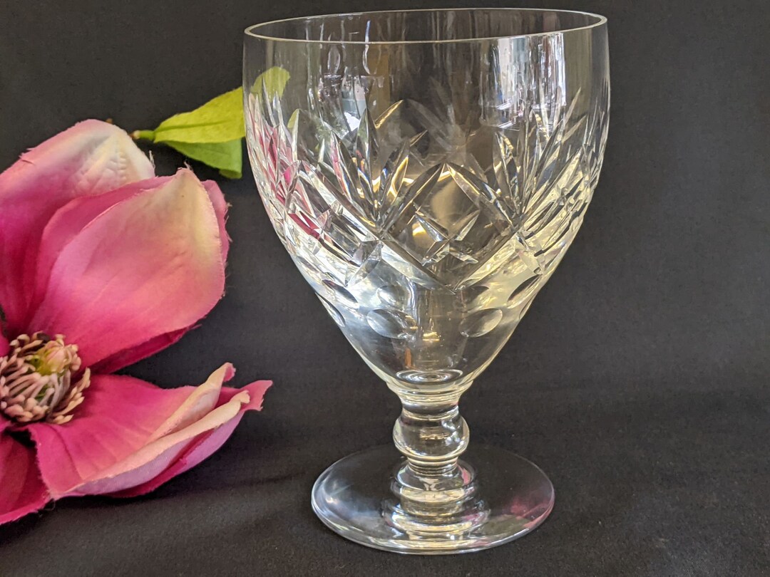 Vintage Edinburgh Crystal Lochiel Water Goblet - Etsy