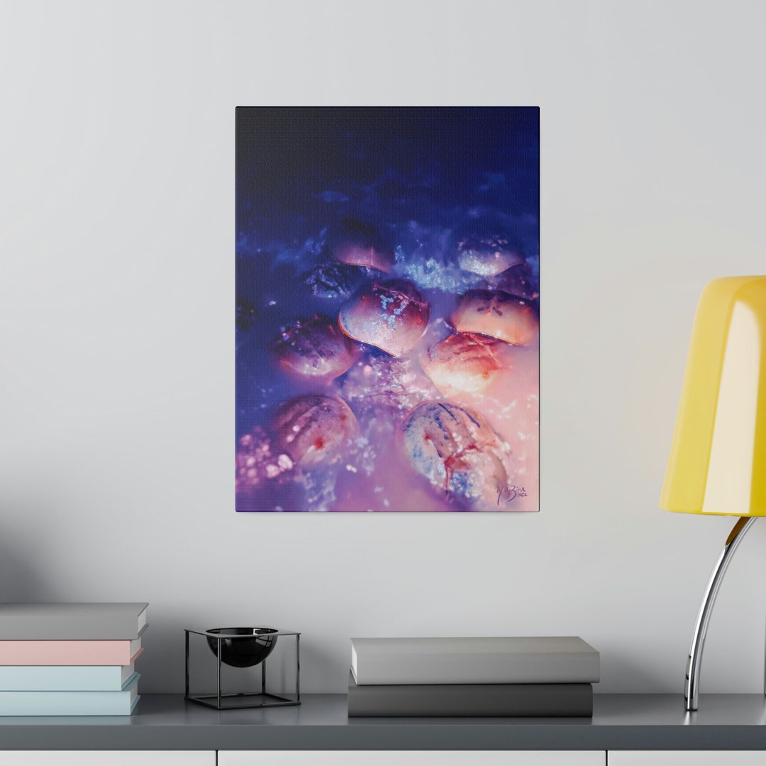 Blue Mandala Photo Manipulation on Stretched Canvas - Etsy