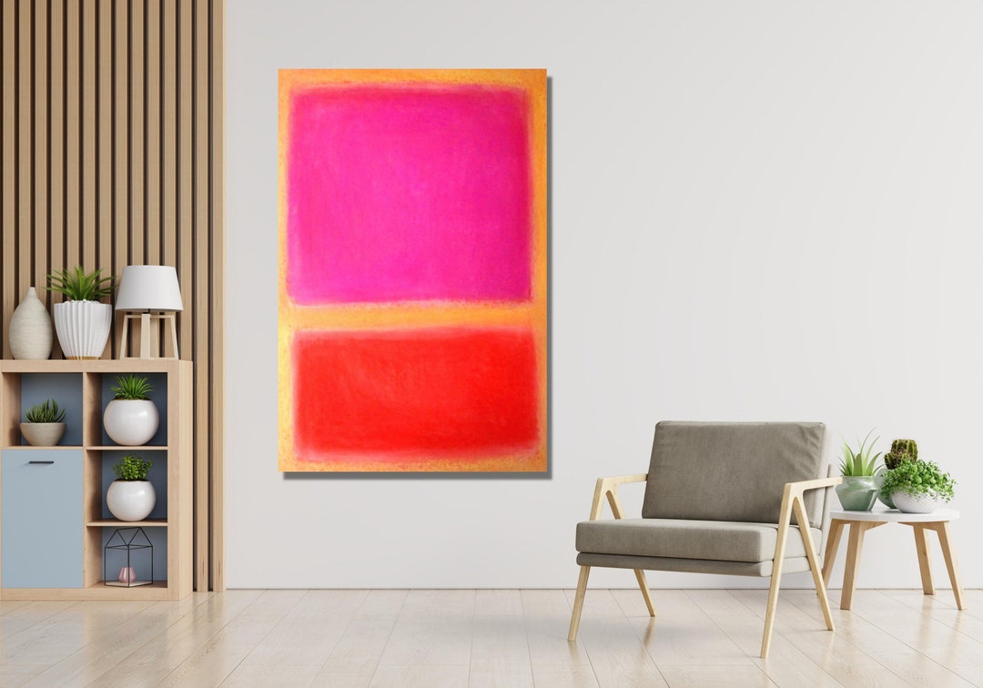 Mark Rothko Poster, Mark Rothko Yellow and Orange and Pink Paint Print ...