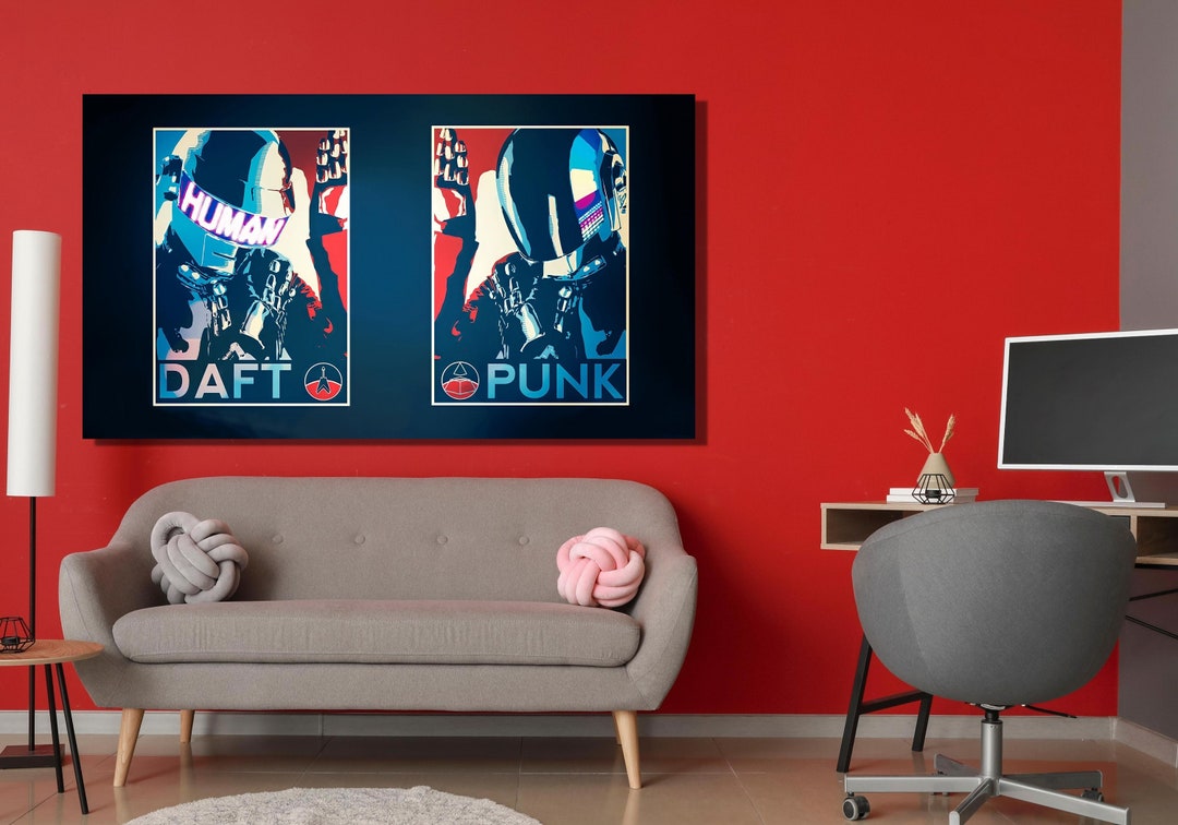 Daft Punk Poster Daft Punk Print Wall Art Daft Punk Music - Etsy