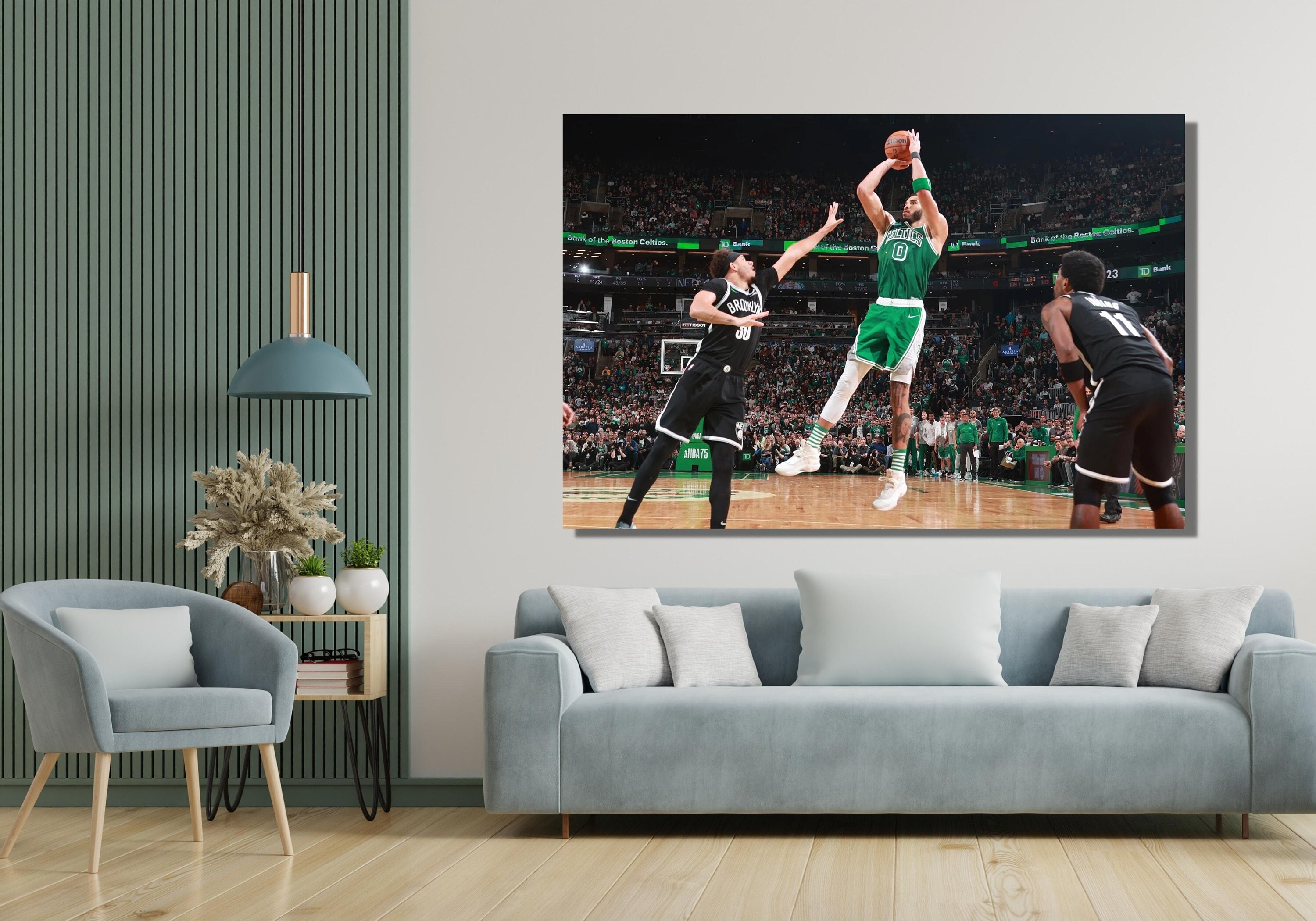 Jayson Tatum Poster, Jayson Tatum Dunk Canvas, Jayson Tatum Dunk Poster ...