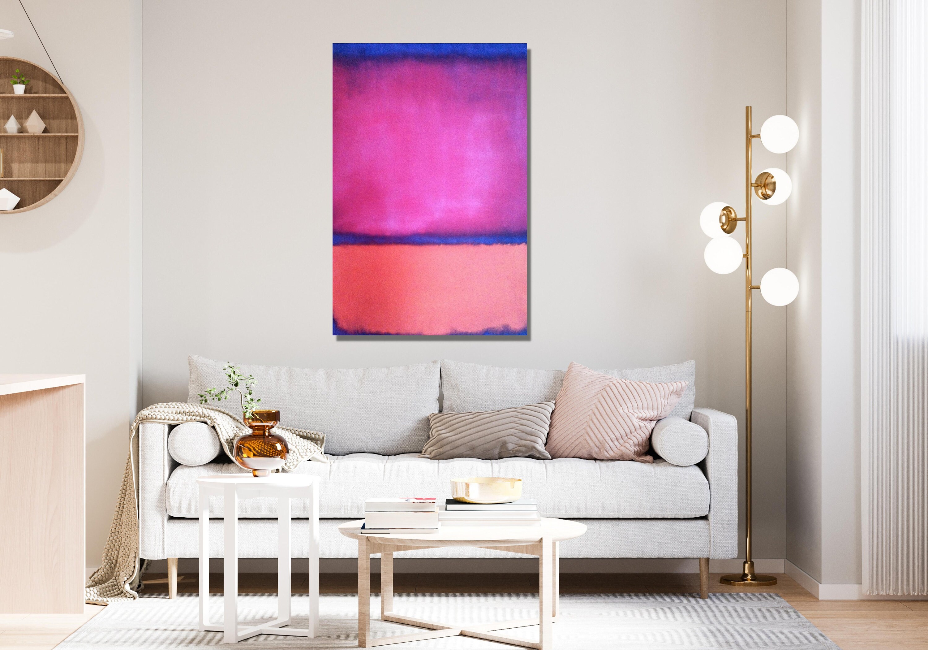 Mark Rothko Poster, Mark Rothko Pink And Soft Pink Paint Print Art ...