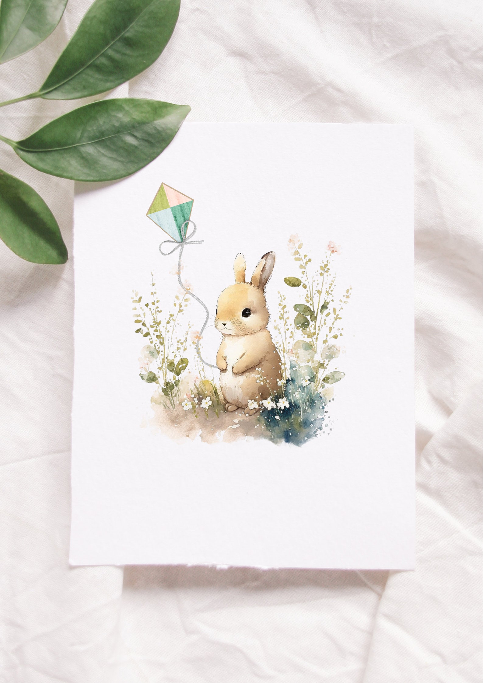 Bunny With Balloon, Bunny Kite, Peter Rabbit PNG, Sublimation Design ...