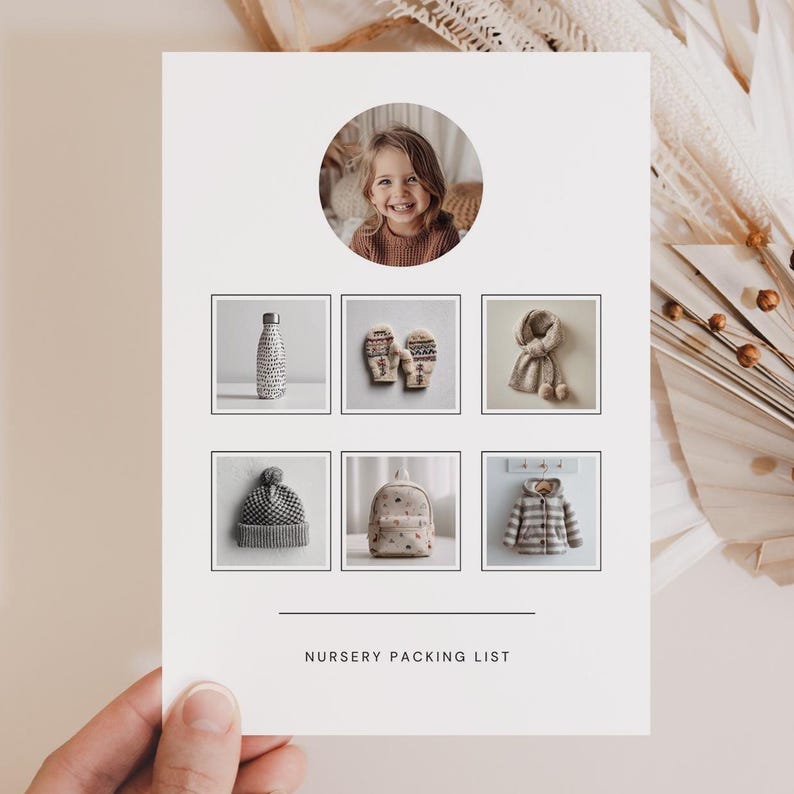 Visual Checklist for Toddlers, Packing List Printable, Simple Photo ...