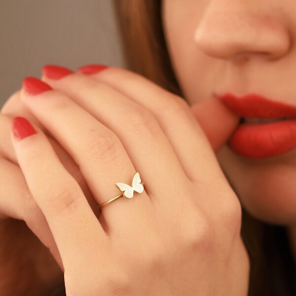 Butterfly Ring - Etsy