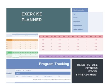 Excel Spreadsheet Healthy - Etsy