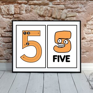 Number Lore Themed Traceable Educational Cards,homeschool Printables ...