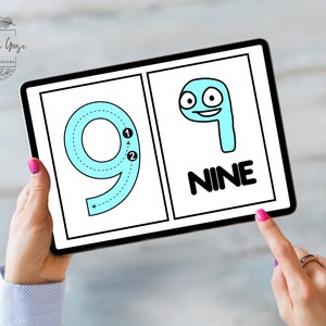 Number Lore Themed Traceable Educational Cards,homeschool Printables ...