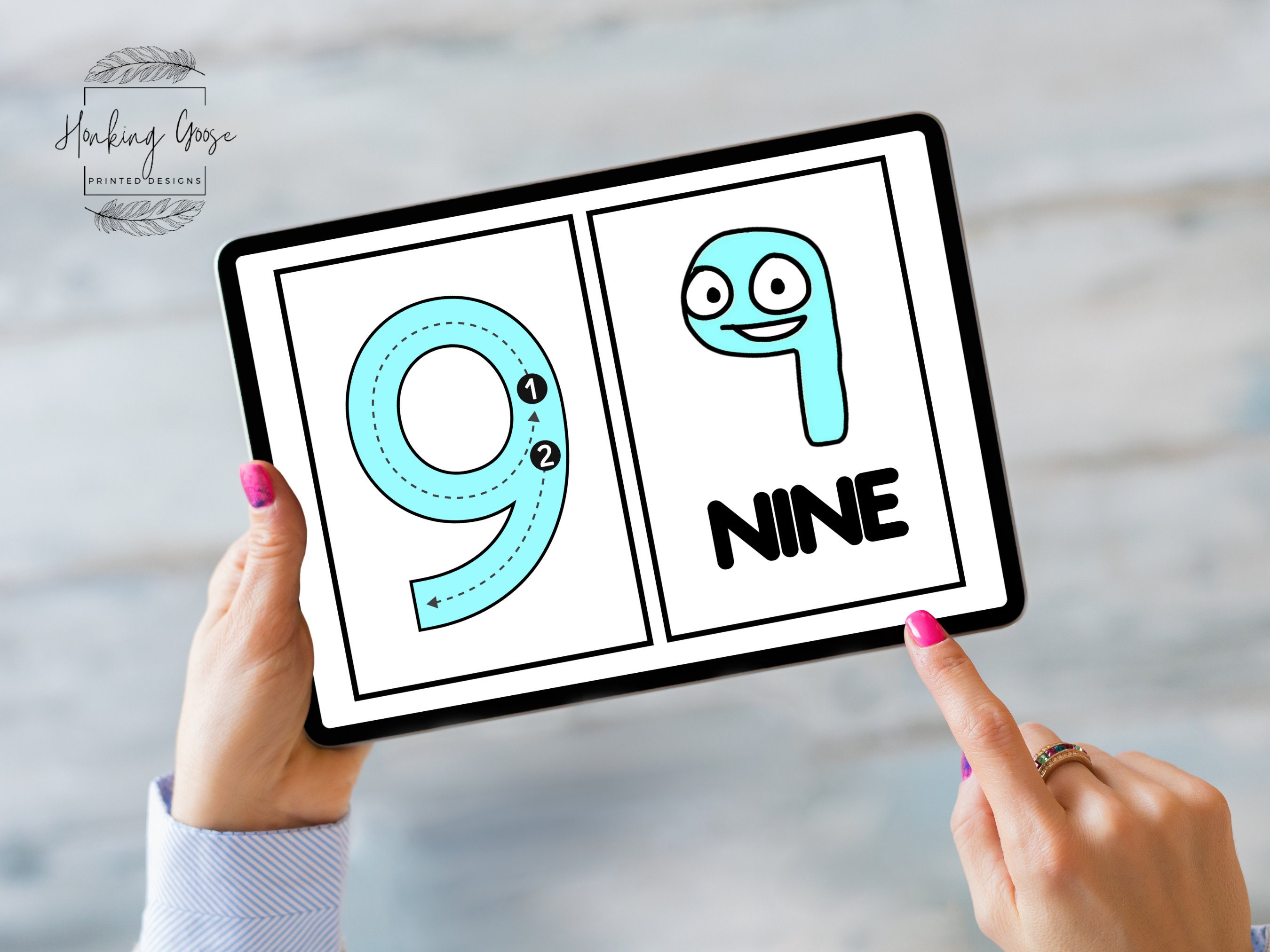 Number Lore Themed Traceable Educational Cards,homeschool Printables ...