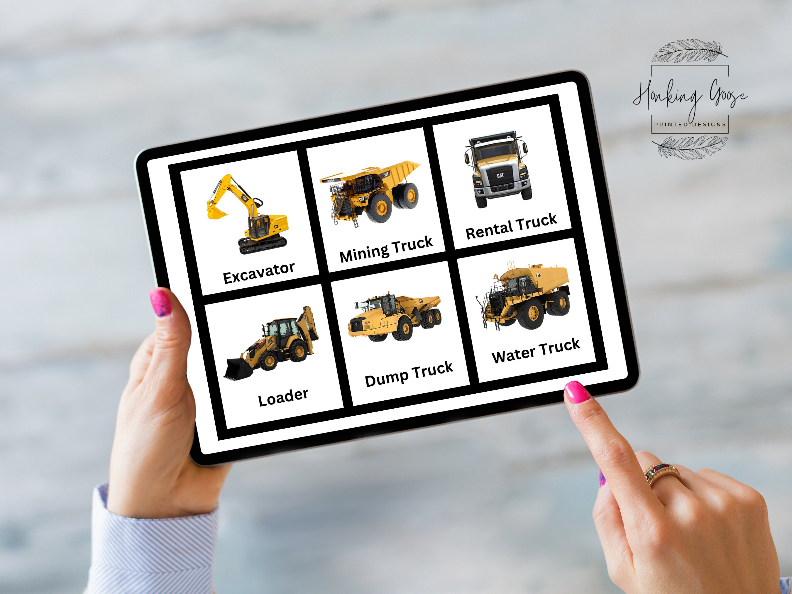 Construction Themed Educational Cards for All Ages,homeschool ...