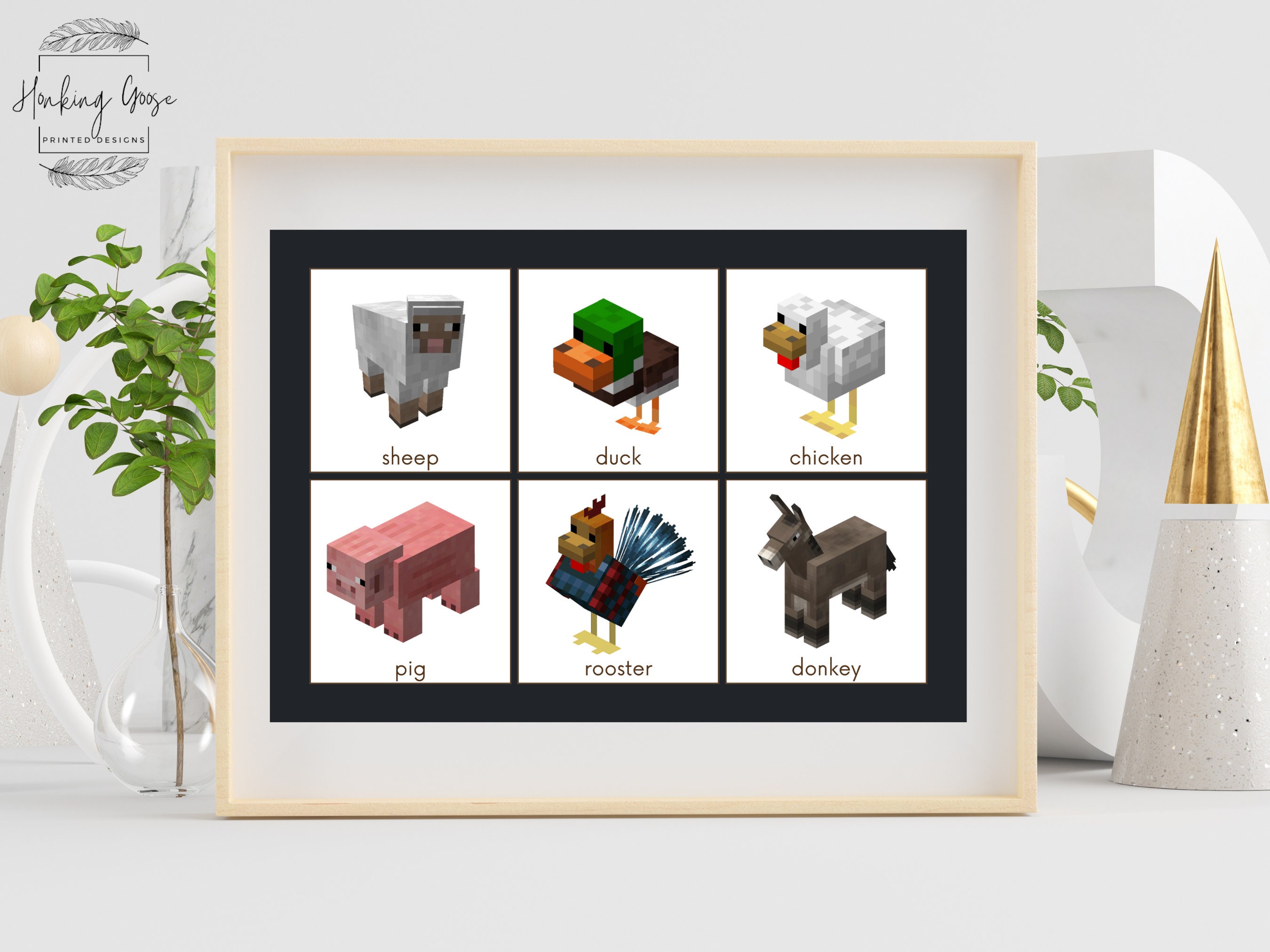 MINECRAFT Themed Educational Cards for All Ages,homeschool Printables ...