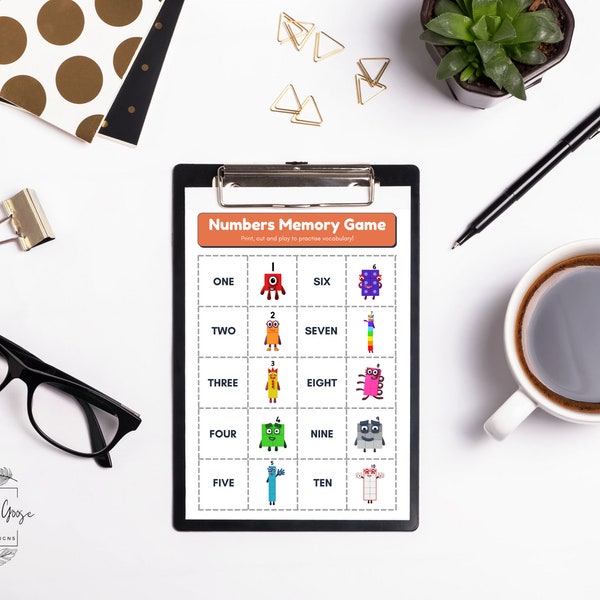 Number Blocks Flash Cards - Etsy