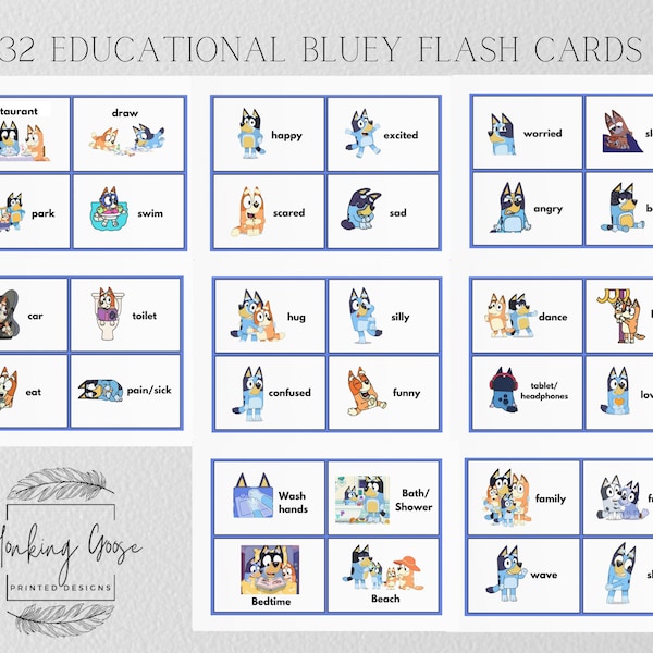 Bluey Educational - Etsy Canada
