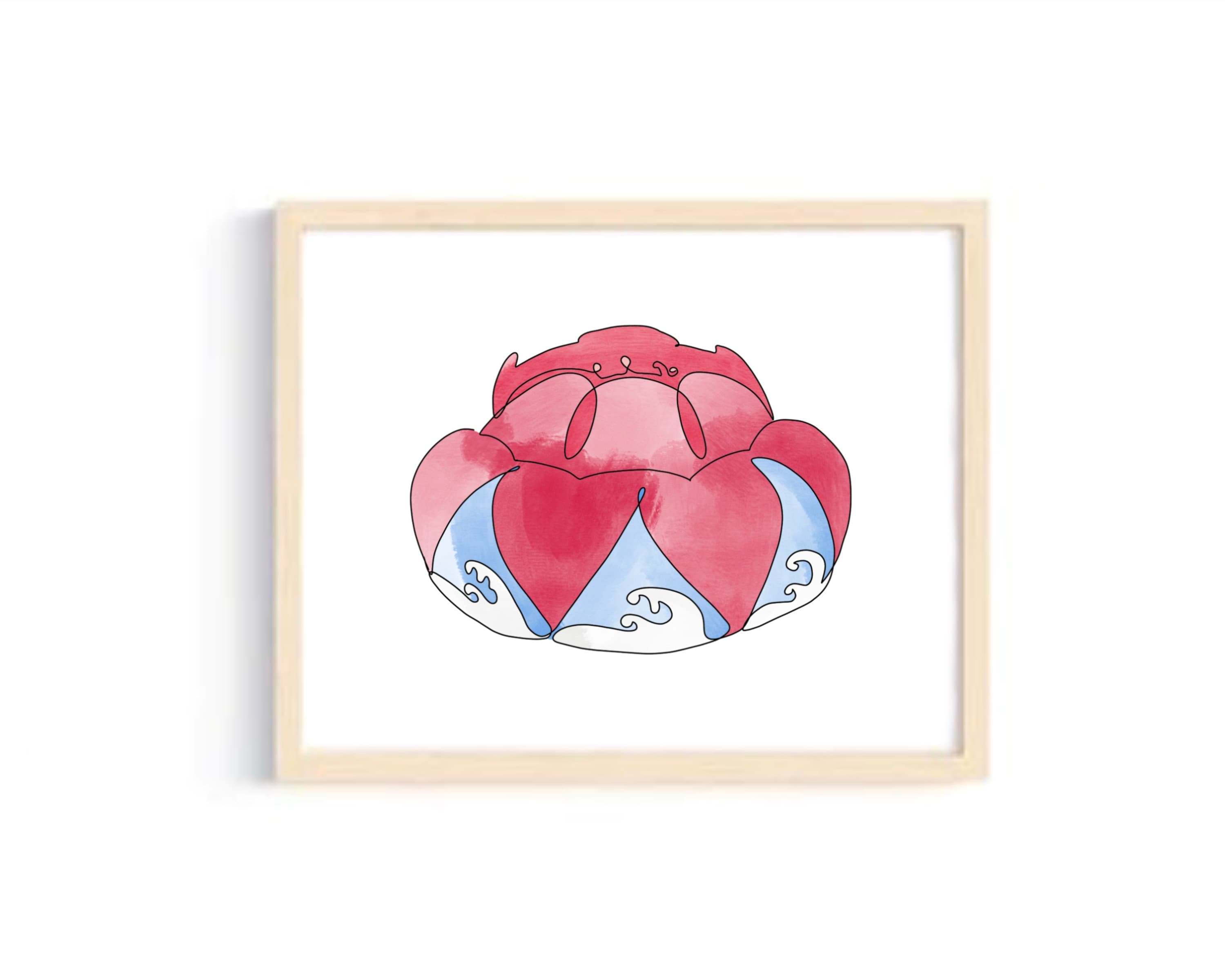 Okinawa Hanagasa Digital Print, Watercolor Art, Okinawa Japan ...