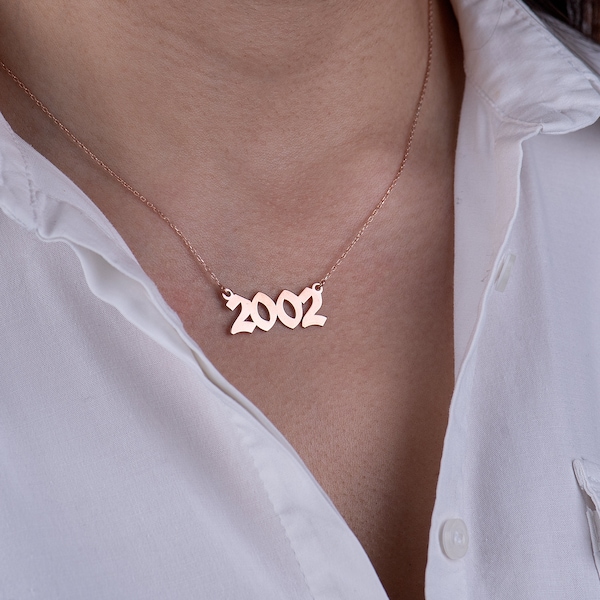 Number Necklace - Etsy