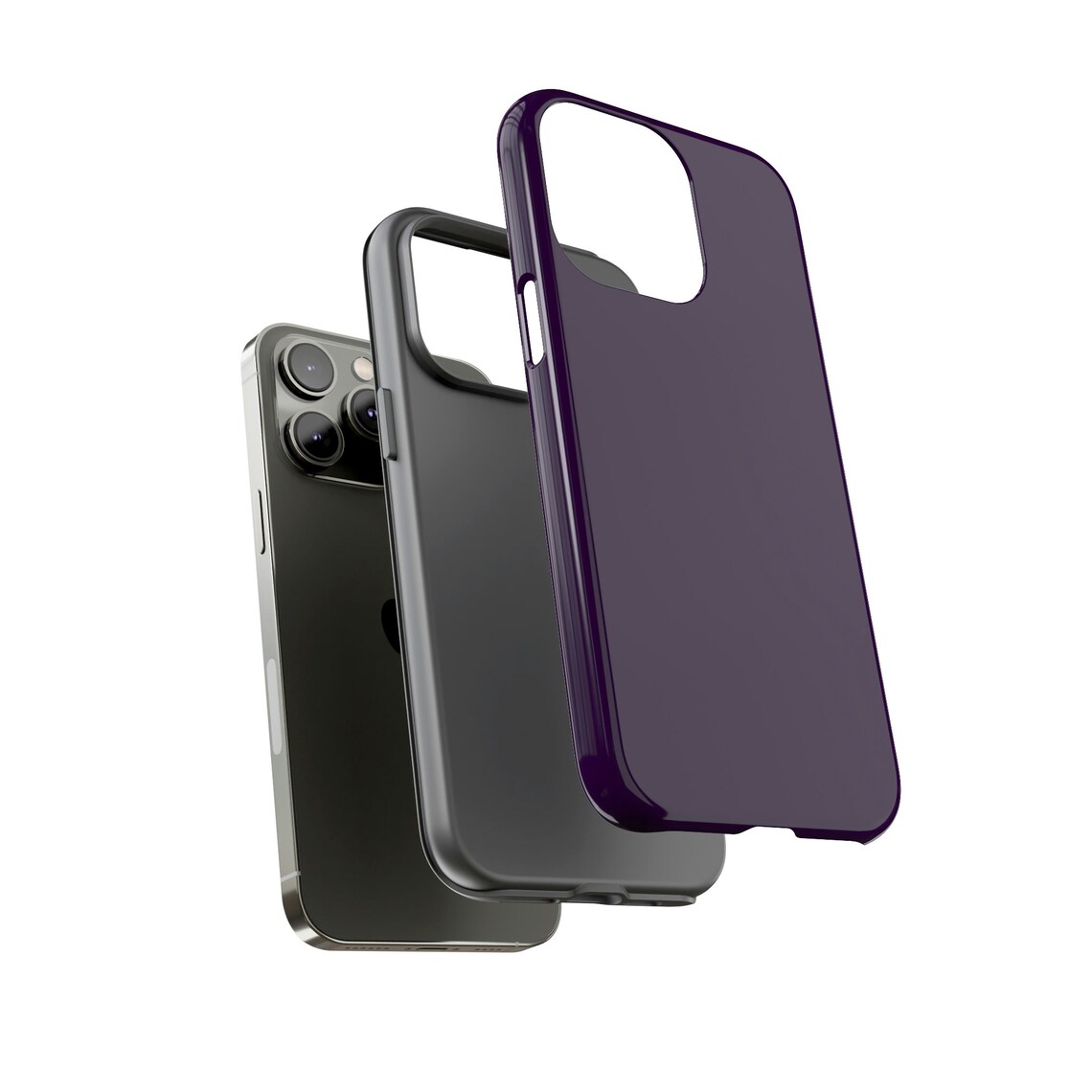 Solid Dark Purple - Tough Cases - Samsung S21, S22, S23, S24 iPhone 11 ...