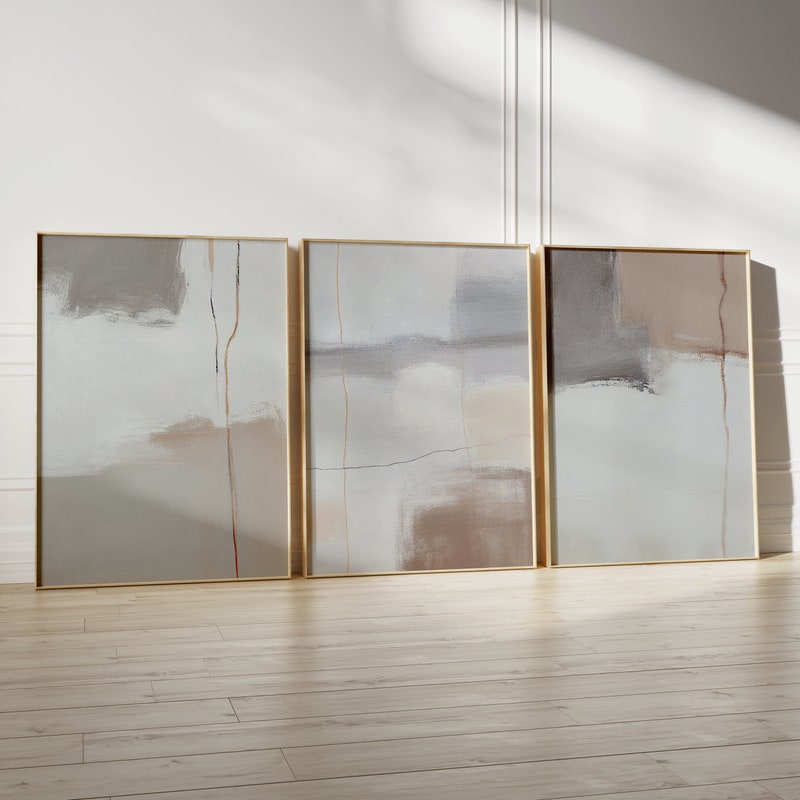 Neutral Abstract Art - Etsy