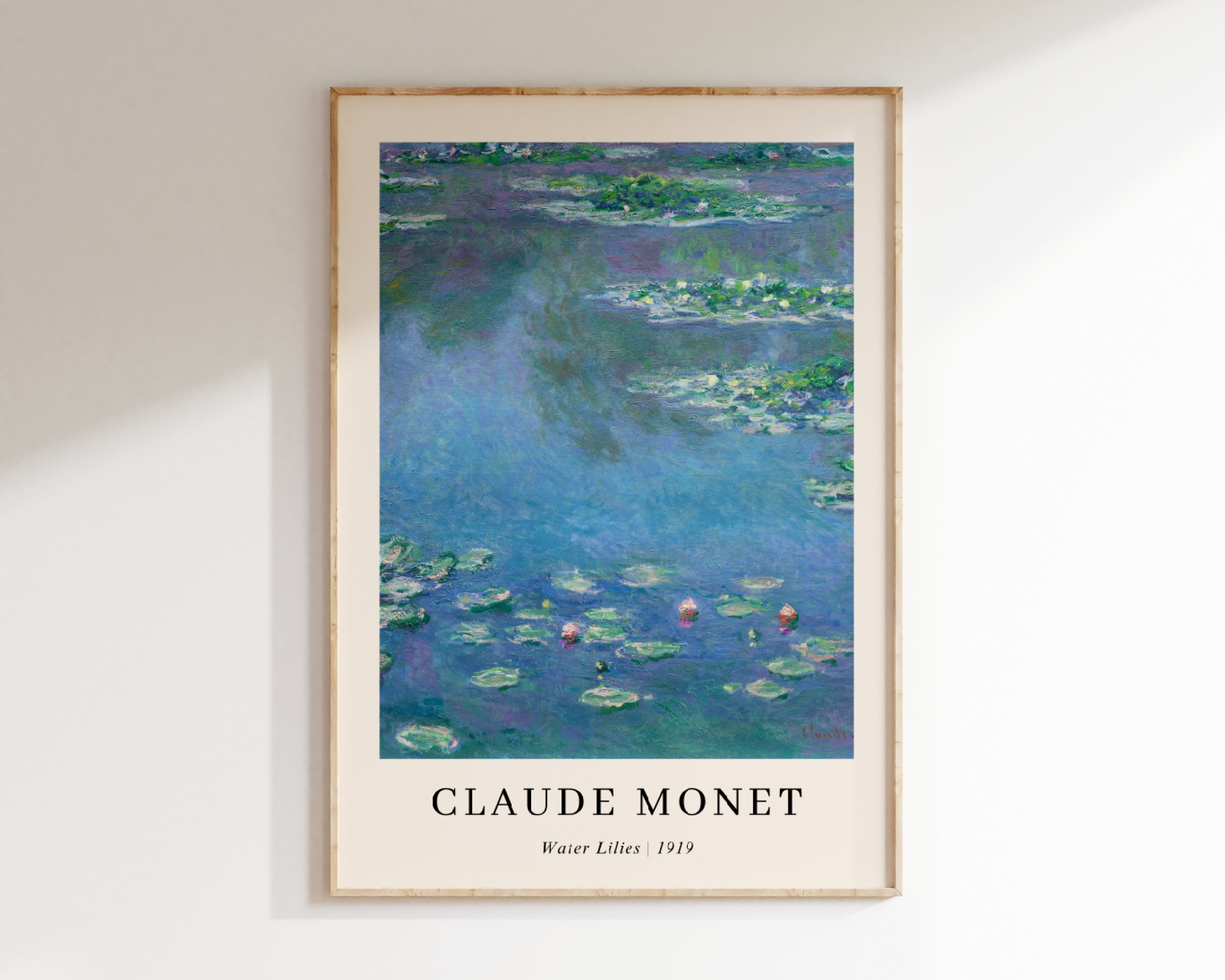 Blue Wall Art Set of 3 Claude Monet Monet Print William - Etsy