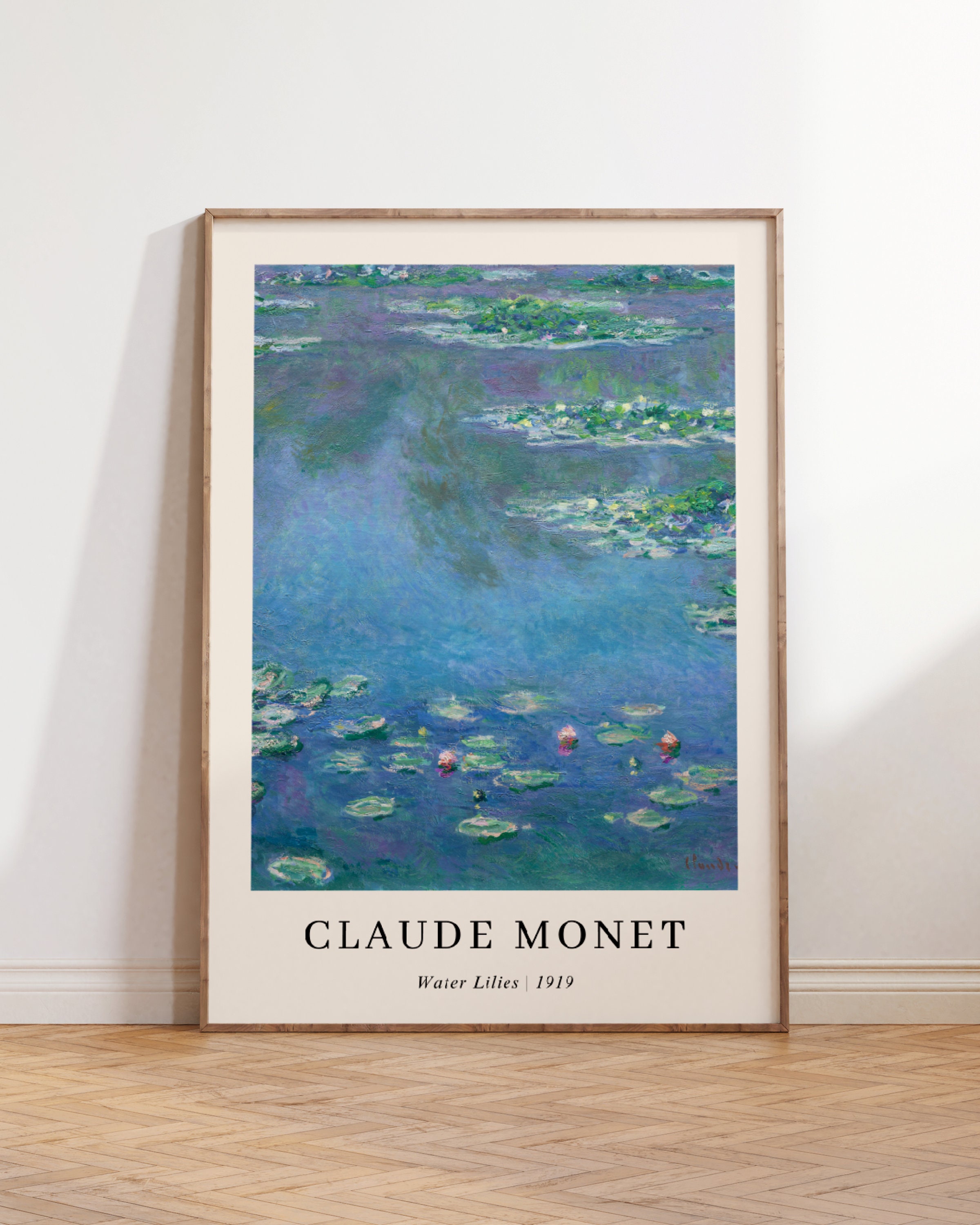 Blue Wall Art Set of 3 Claude Monet Monet Print William - Etsy
