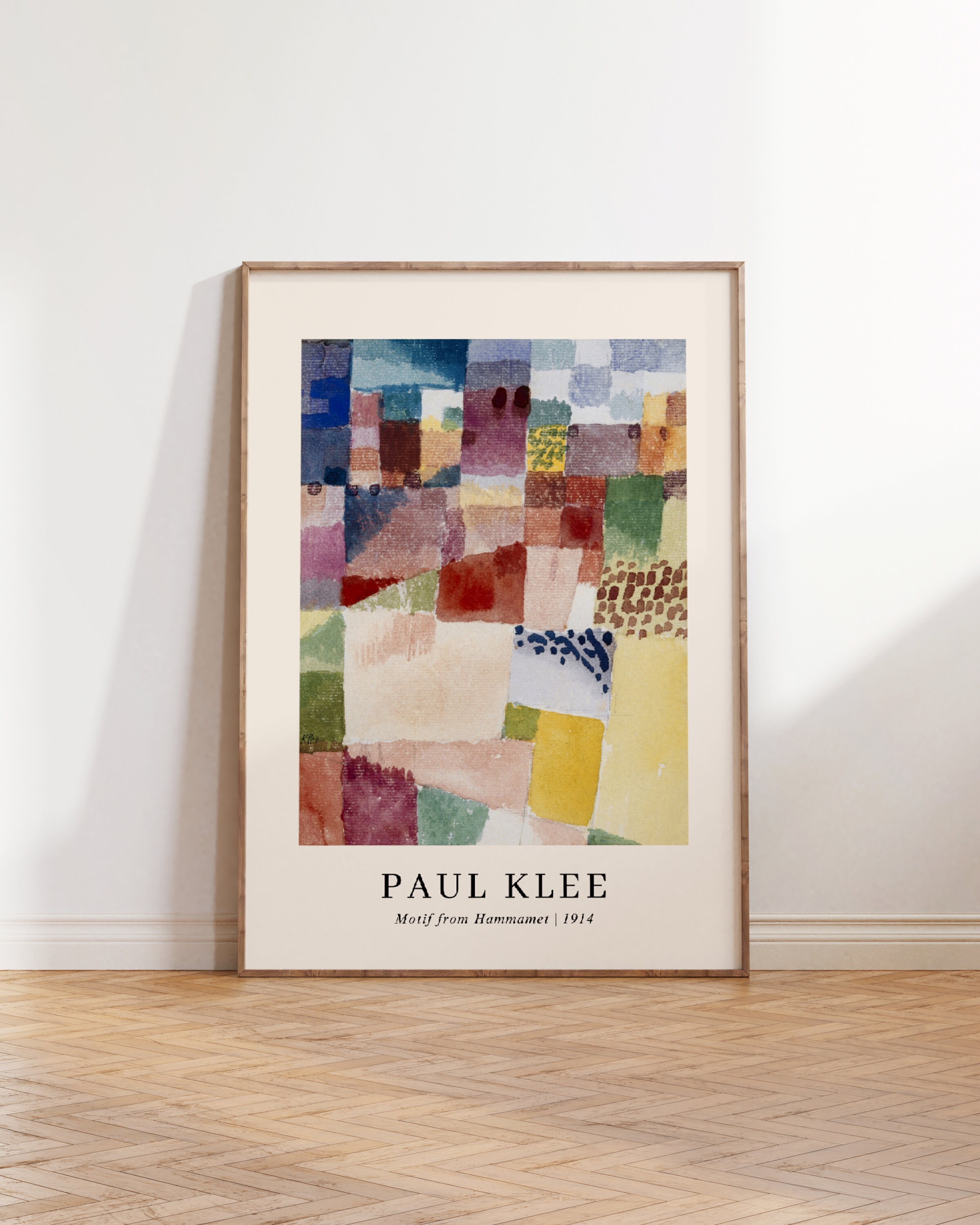 Paul Klee Print Klee Motiv Hammamet rosa blau Bauhaus - Etsy.de