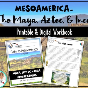 Mesoamerica- Maya, Aztec, and Inca Informational Reading Passages ...